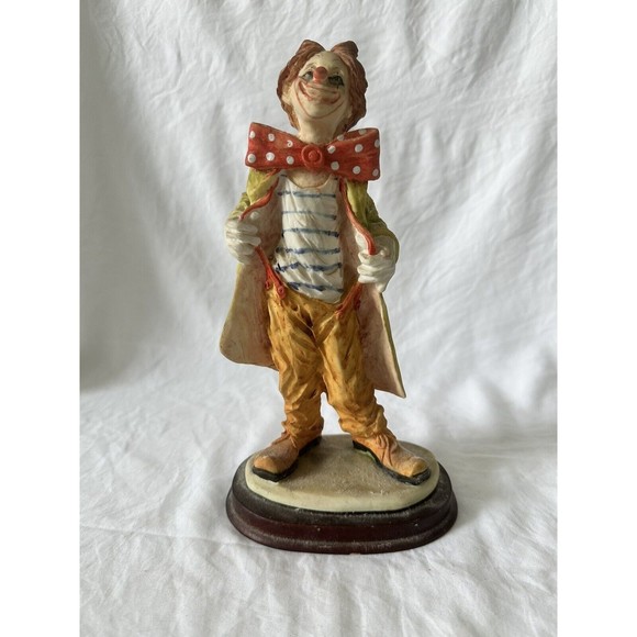 Art | Vintage Smiling Clown Hobo Figurine Statue 15 Tall Hand Paint C ...